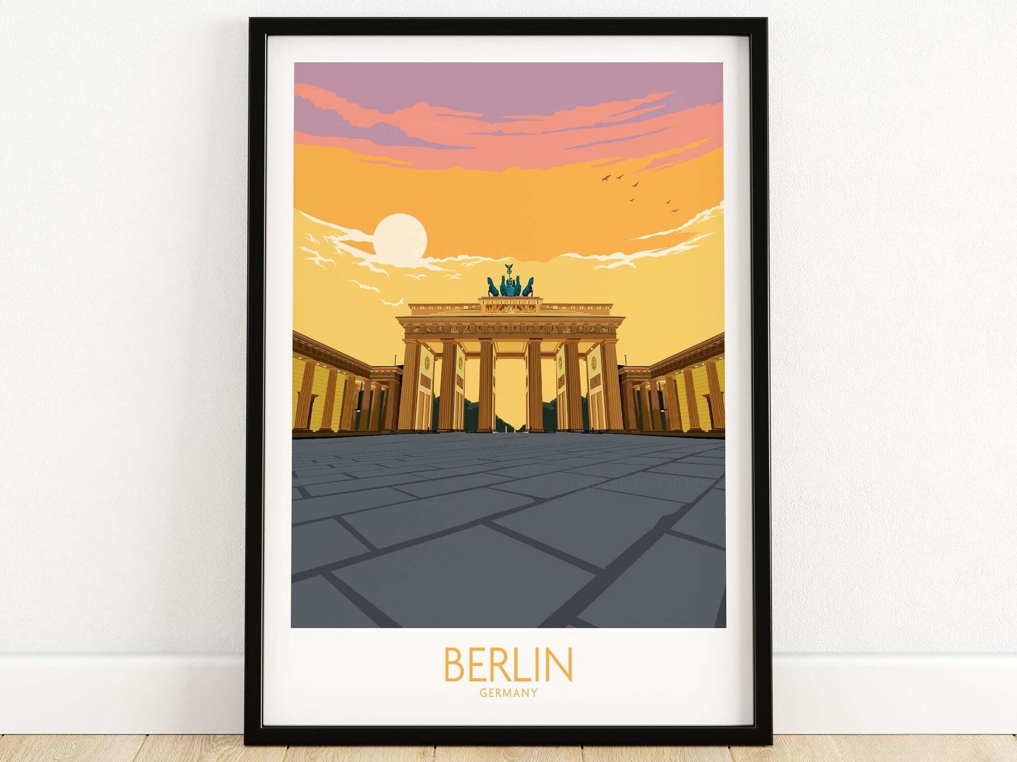 Berlin Print Germany German Wall Art Print Travel Poster Framed amp ...