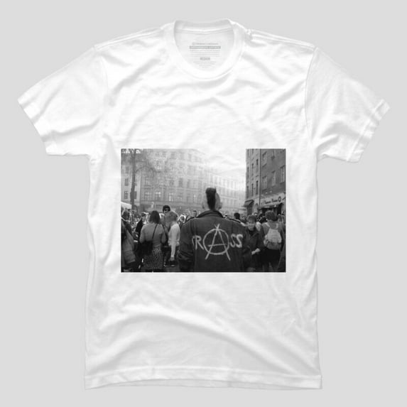 Berlin Punk Wearing A Crass Jacket Funny Music Fan Graphic Unisex T ...