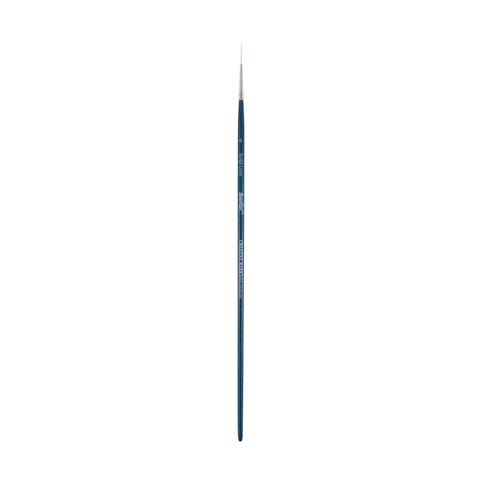 Berlin Synthetic Long Handle Acrylic Brush - Script Liner # 0 - German ...
