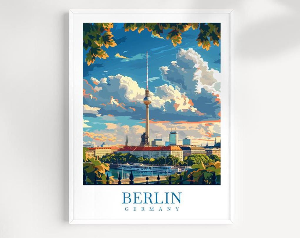 Berlin Travel Print Germany Wall Art Wall Hanging Home Décor Berlin ...