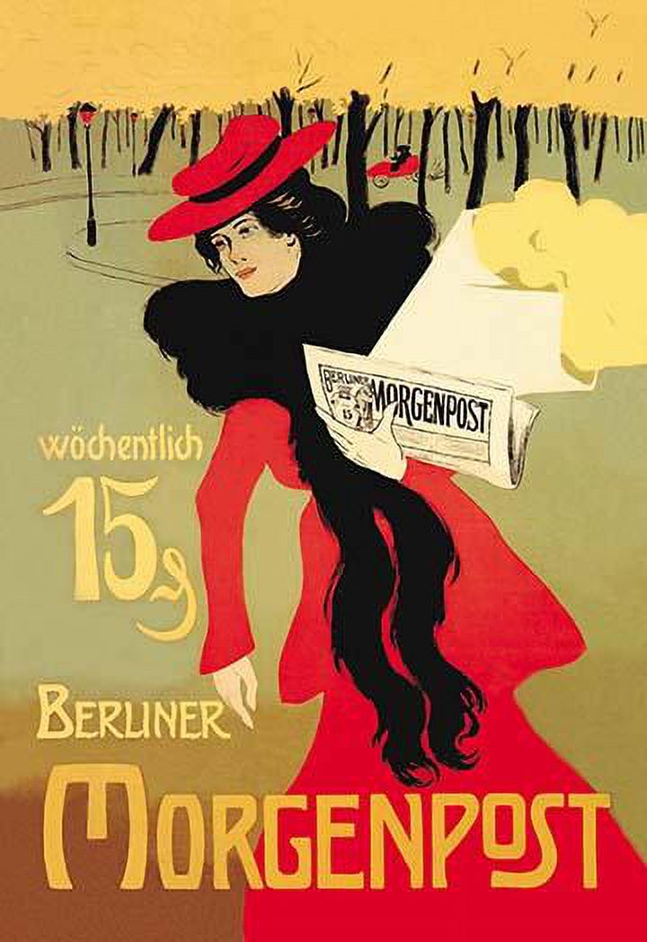 Berliner Morganpost Poster Print by Edmund Albert Edel (18 x 24 ...
