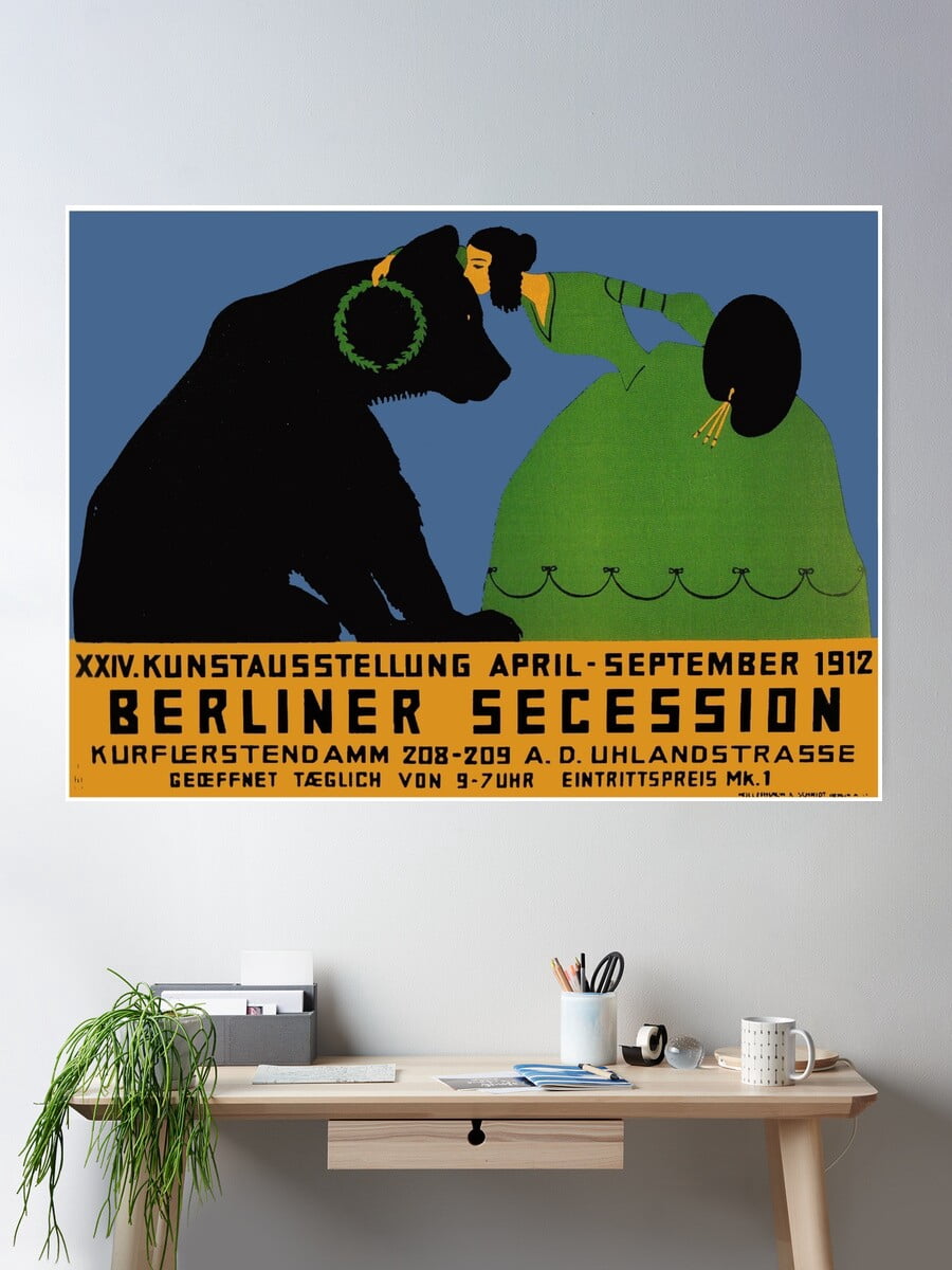 Berliner Secession -Thomas Theodor Heine Poster Wall Art, Modern Wall ...