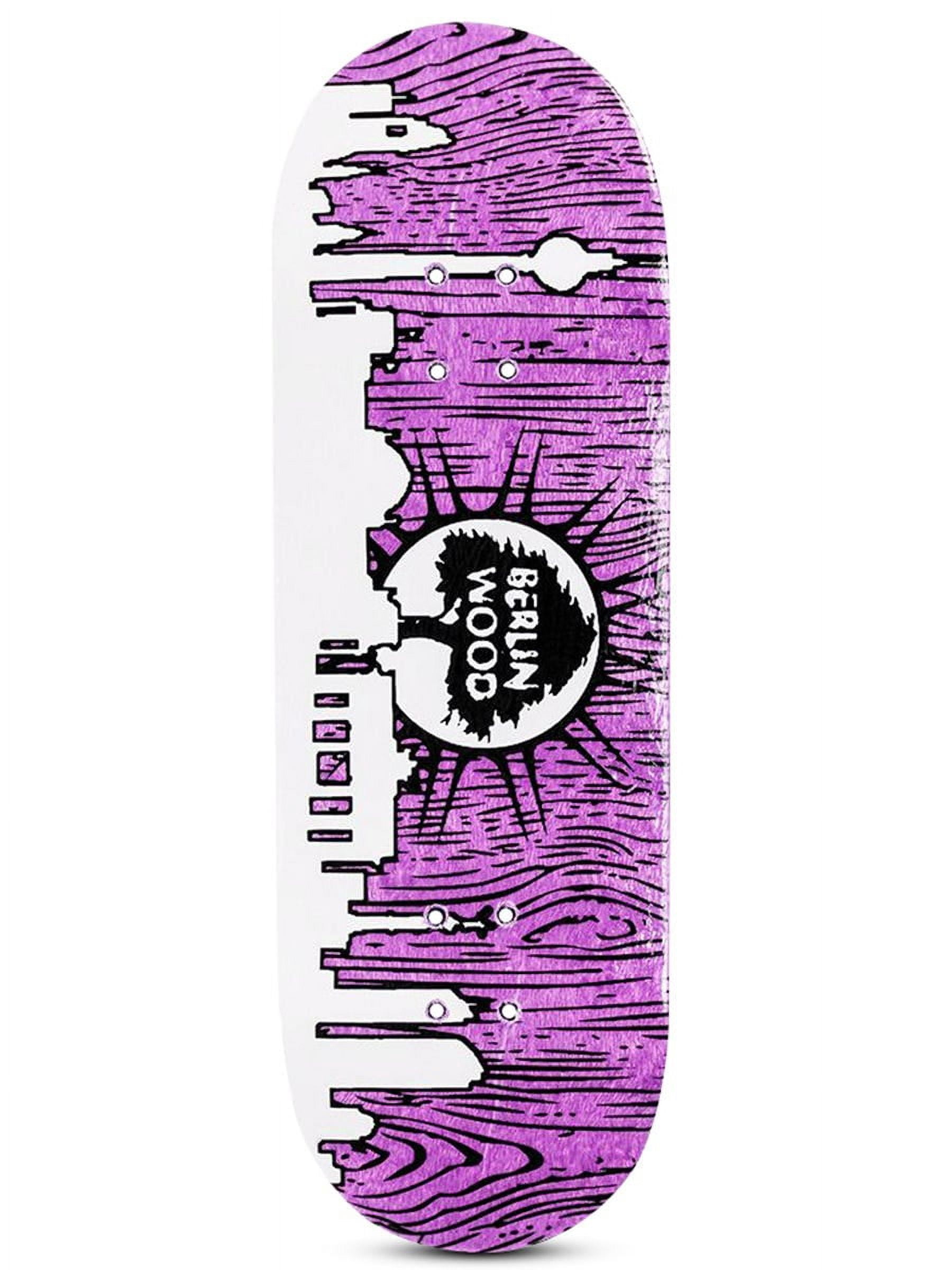 Berlinwood Fingerboard Deck - BW Skyline Purple, 32mm - Wide Low ...