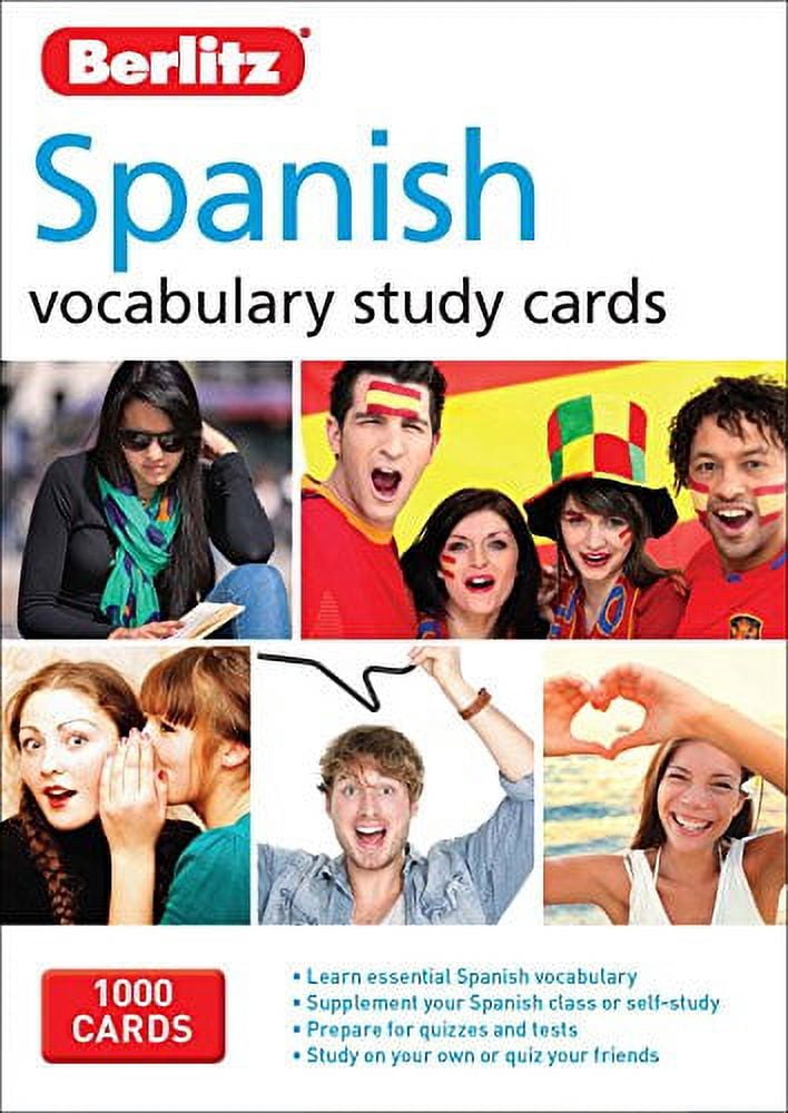 Pre-Owned Berlitz Spanish Vocabulary Study Cards (Berlitz Vocabulary ...