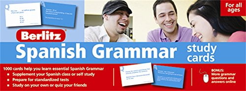 Pre-Owned Berlitz Language: Spanish Grammar Study Cards (Paperback) by ...