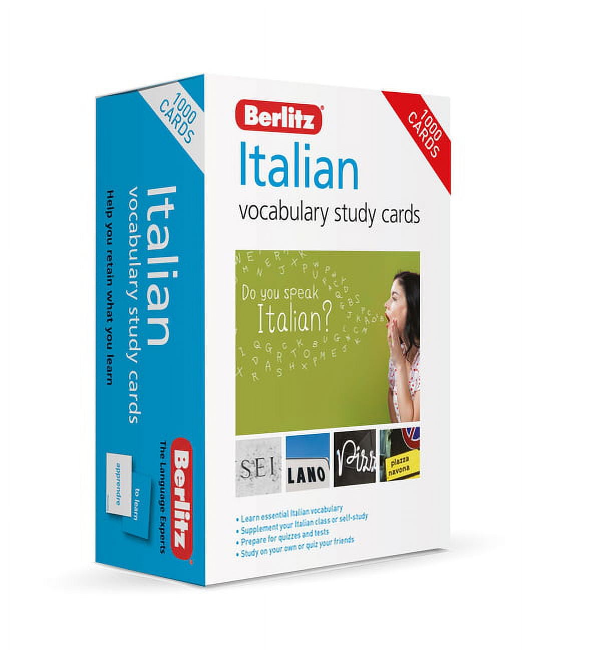 Berlitz Italian Vocabulary Study Flashcards - Learn Language with ...