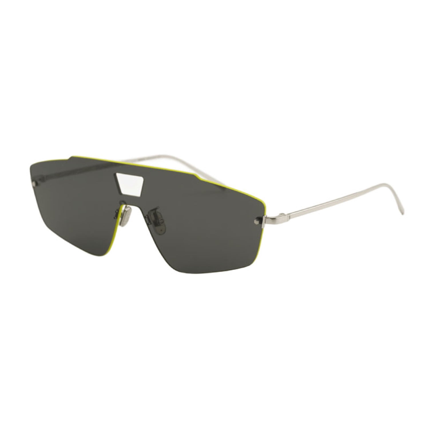 Berluti BL40019U 16D Shield Sunglasses for Men's Shiny Palladium/Yellow ...