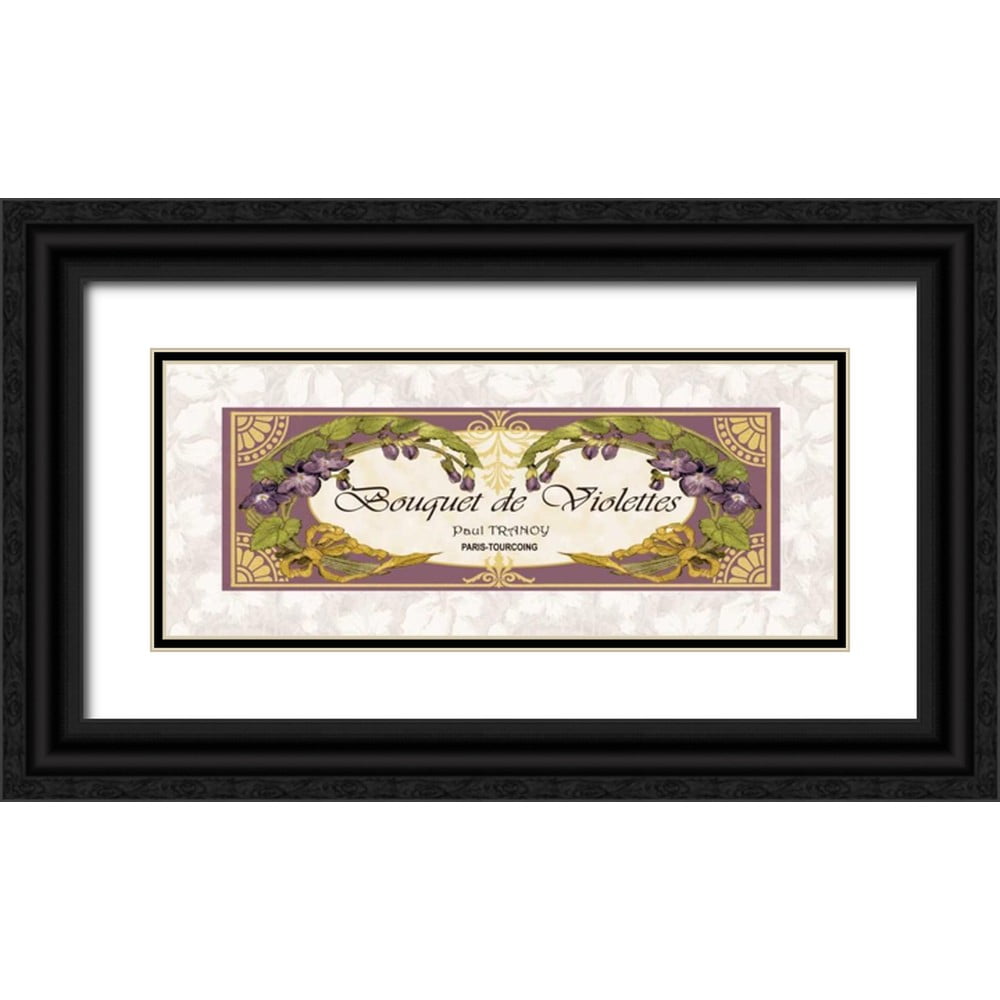 Berman, Susan 24x12 Black Ornate Wood Framed with Double Matting Museum ...