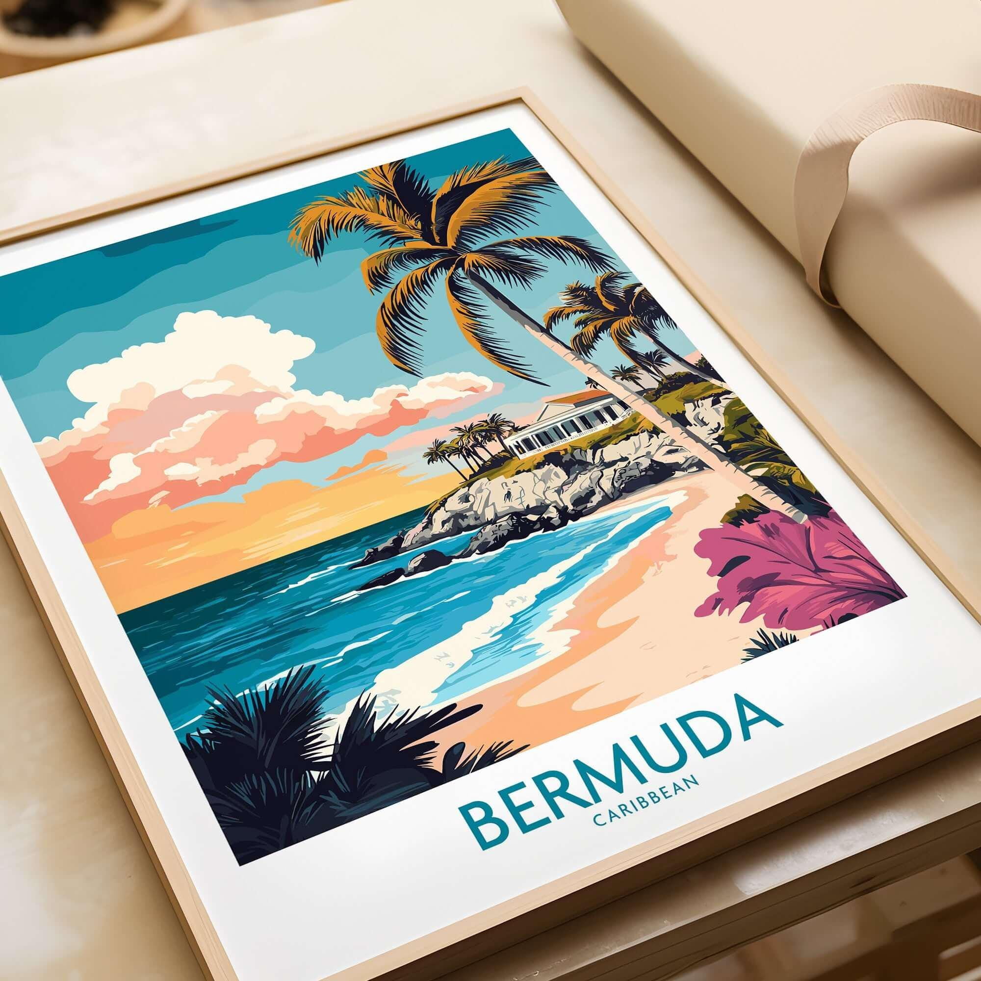 Bermuda Art Print Travel Print Home Dcor Poster Gift Digital ...