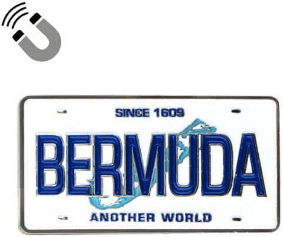 Bermuda Caribbean License Plate Rectangular Metal Magnet 2.25" X 1.25 ...