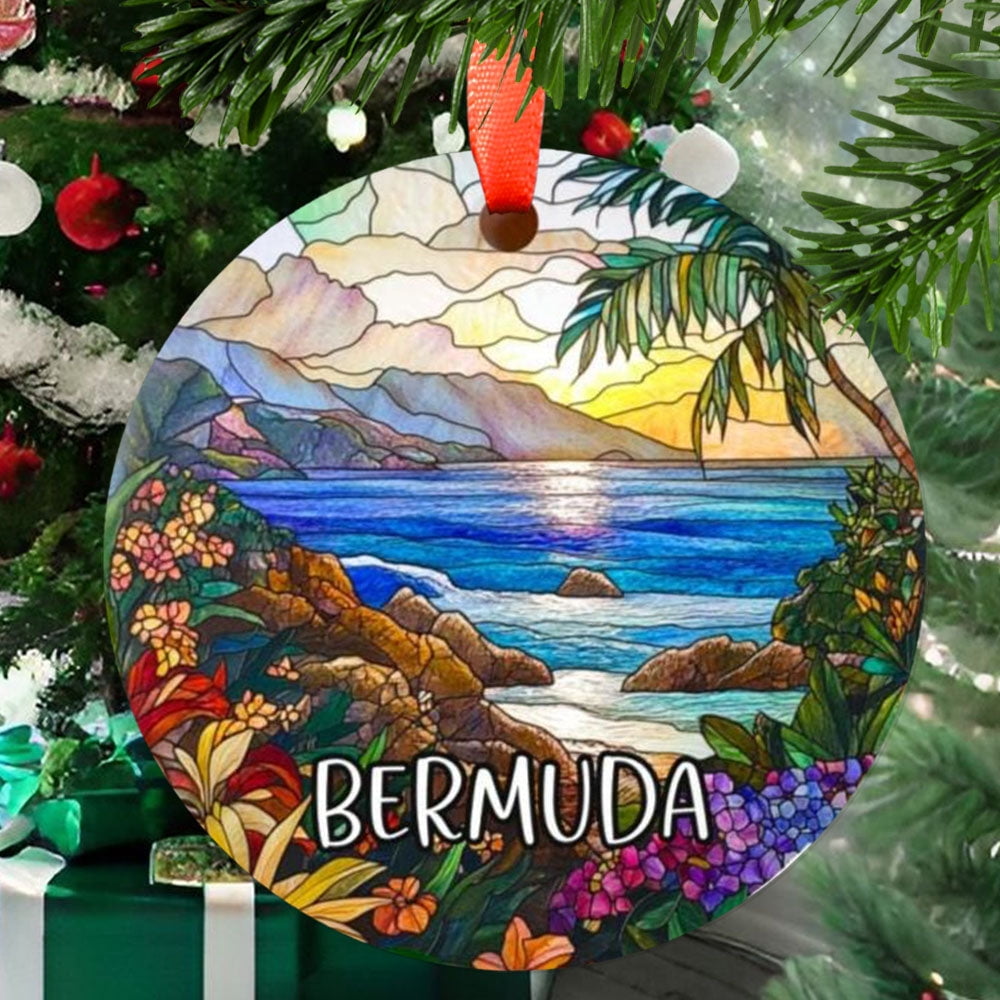 Bermuda Christmas Ornament, Ceramic/Acrylic - Bermuda Tropical Pacific ...