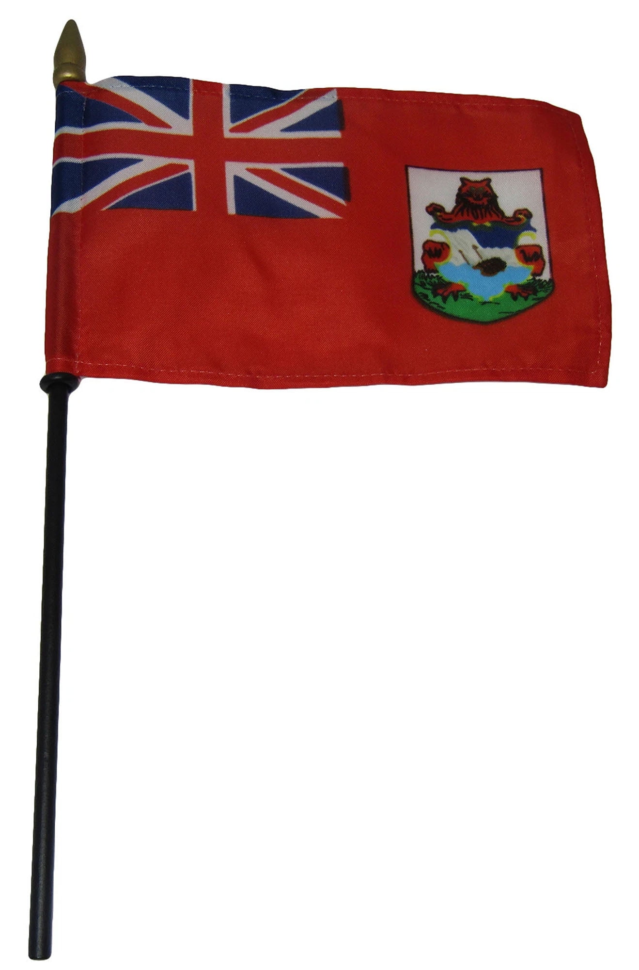 Bermuda Country 4"x6" Flag Desk Set Table Wooden Stick Staff - Walmart.com