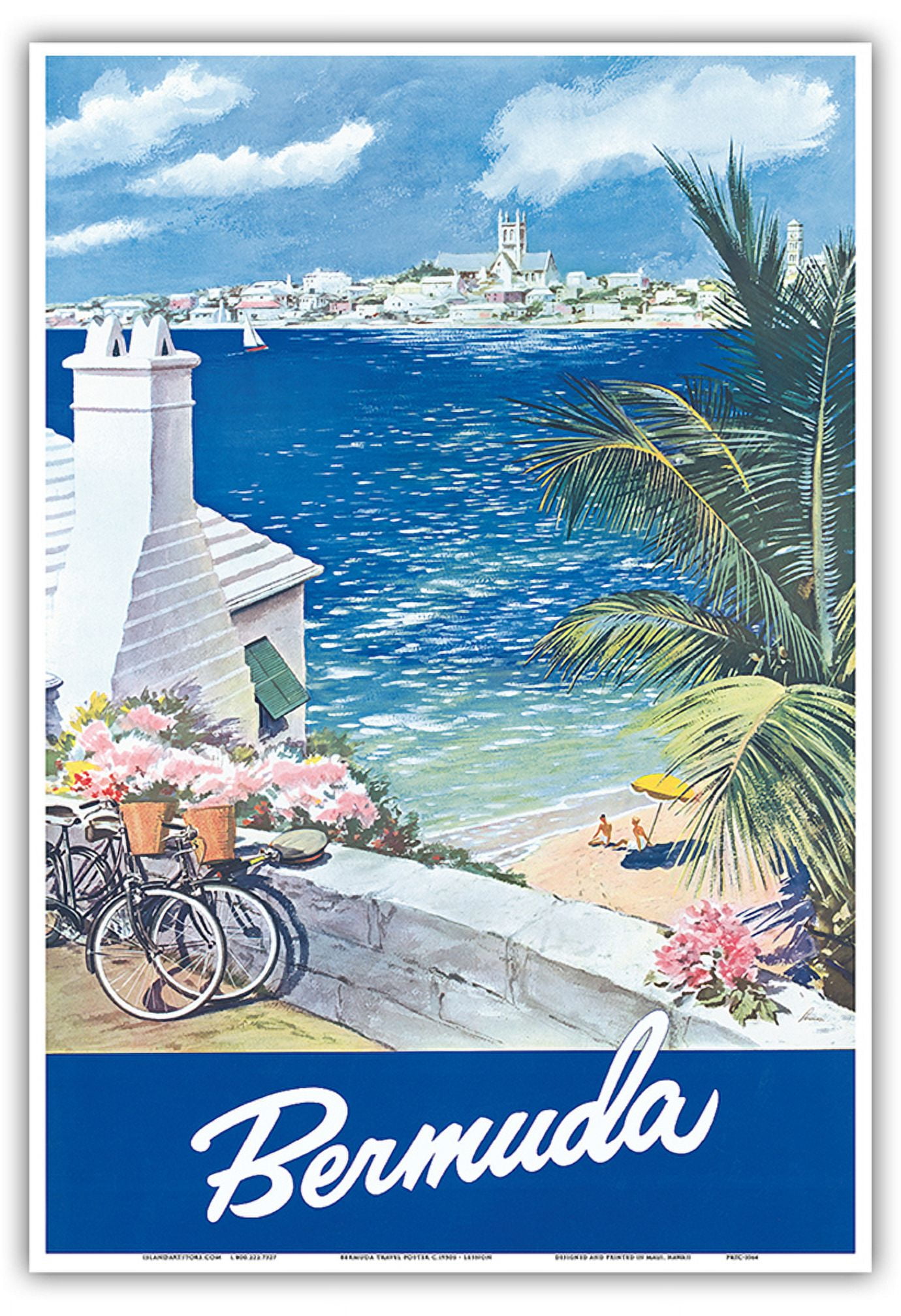 Bermuda - Hamilton Waterfront Main Island Somers Isles - Vintage Travel ...