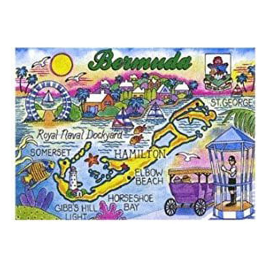 Bermuda Map Collectible Souvenir Playing Cards - Walmart.com