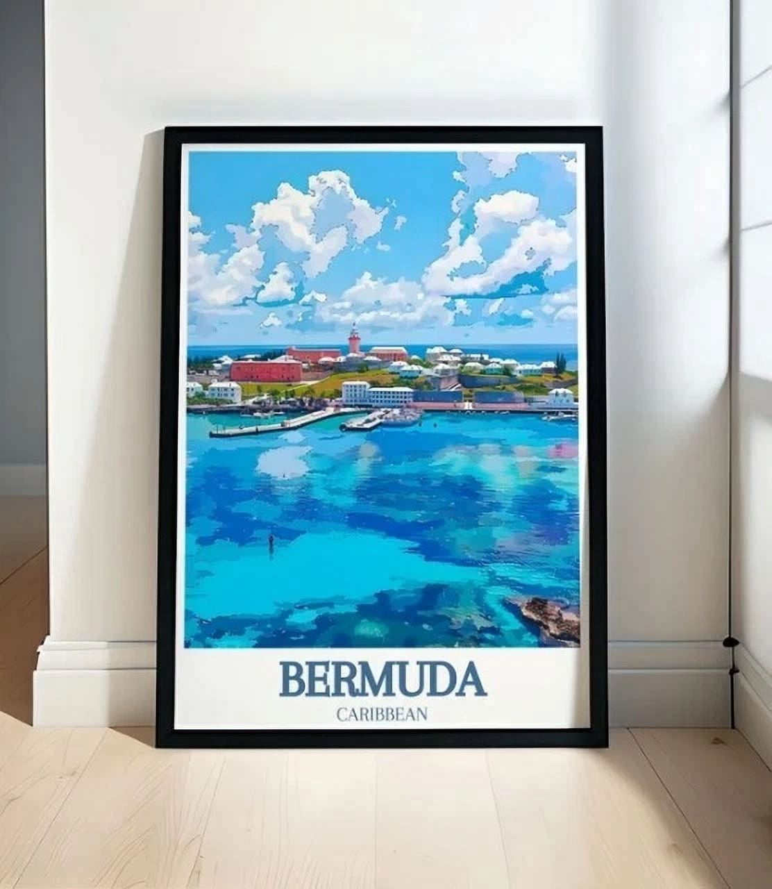 Bermuda Posters Artwork - St. George'S Town Art Home Decor Vintage Art ...