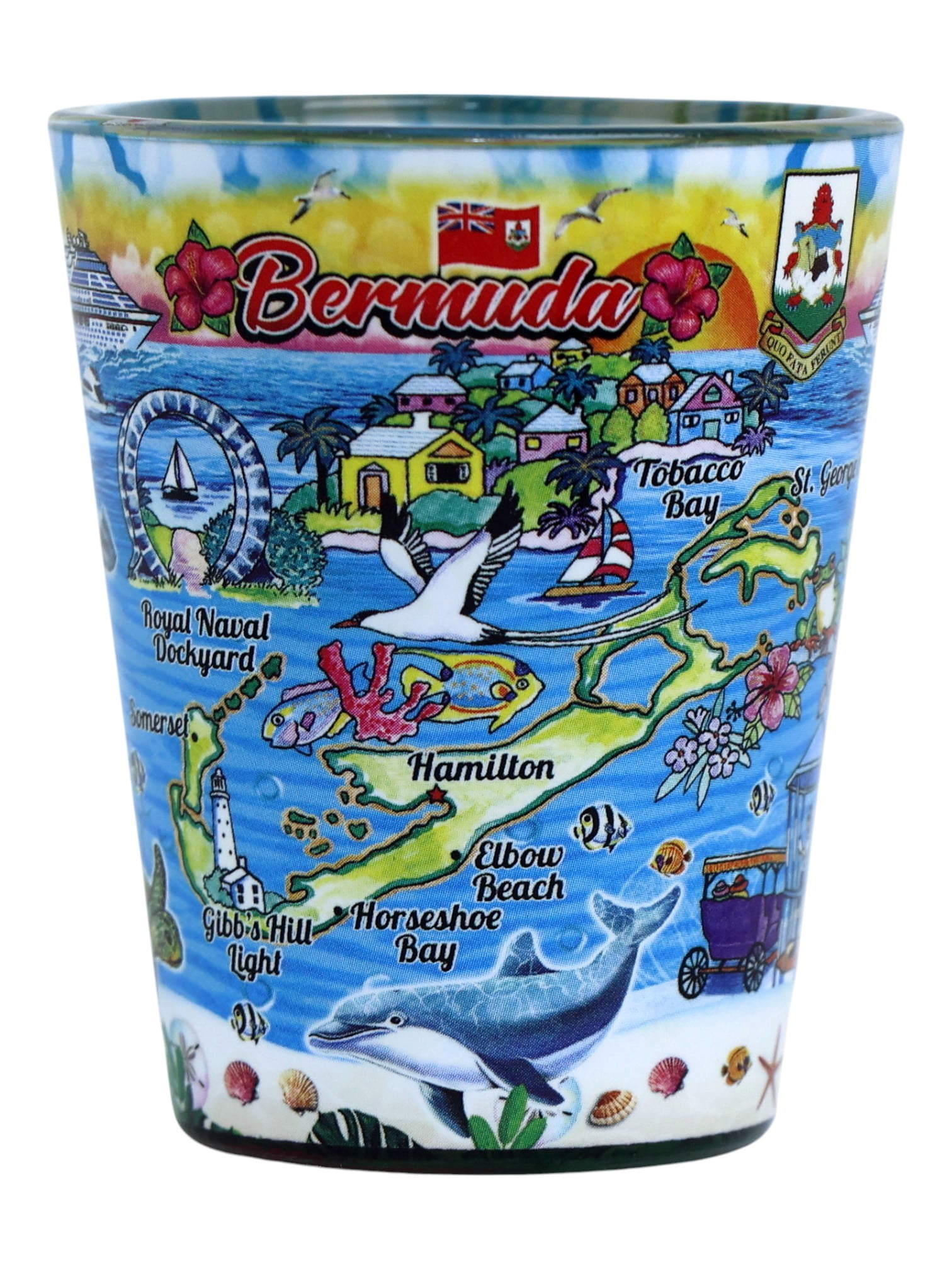 Bermuda Scene In and Out Shot Glass - Walmart.com