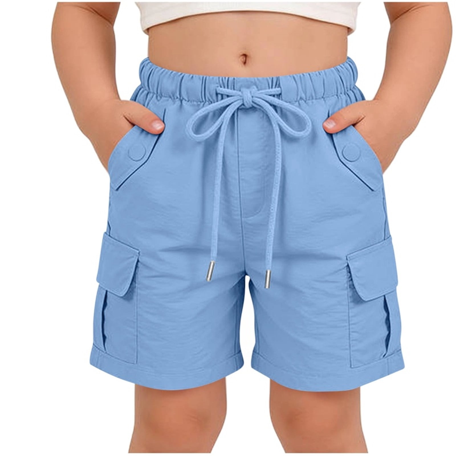 Bermuda Shorts For Girls Summer Wide Leg Cargo Shorts Tween Casual ...