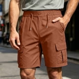 Bermuda Shorts for Men Knee Length Casual Wide Leg Drawstring Hiking ...