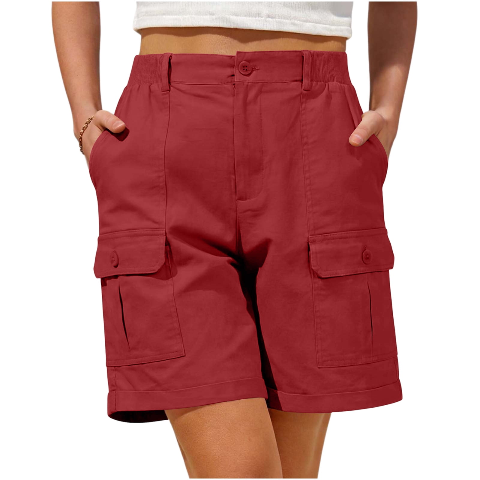 Bermuda Shorts for Women Cargo 2026 Summer Casual High Waisted Shorts ...