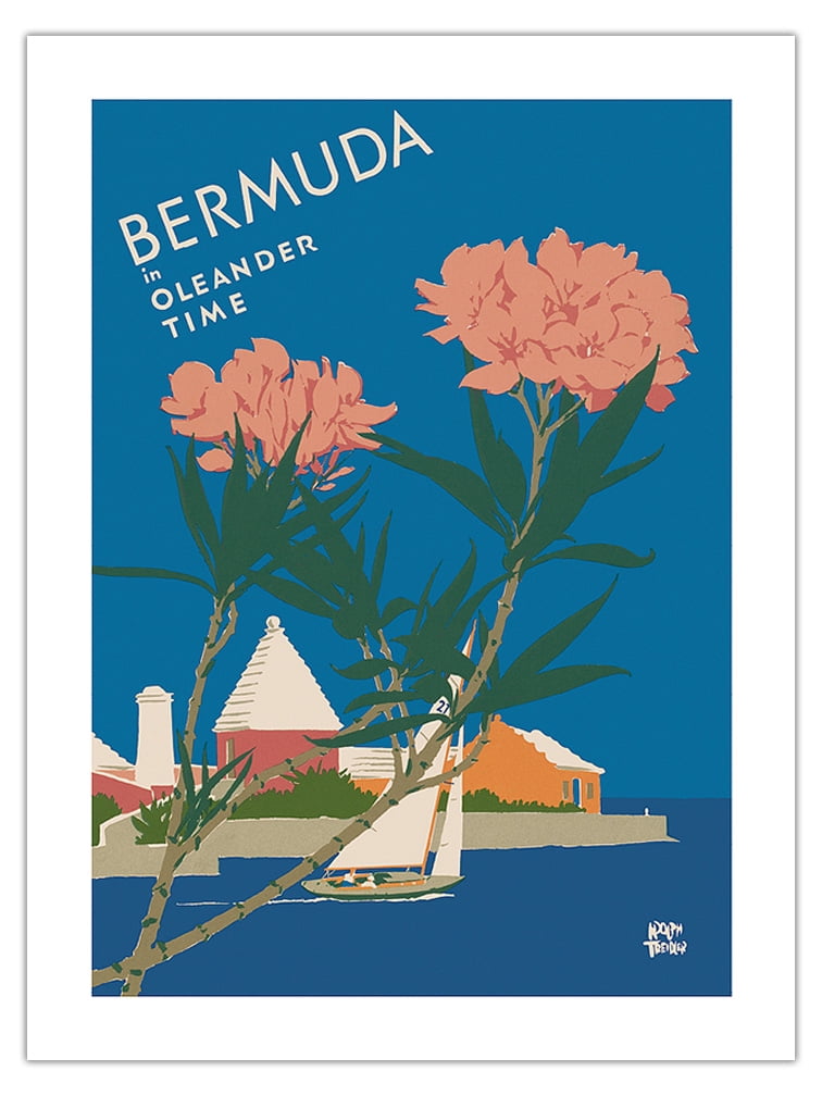 Bermuda in Oleander Time - Vintage Travel Poster by Adolph Treidler c ...