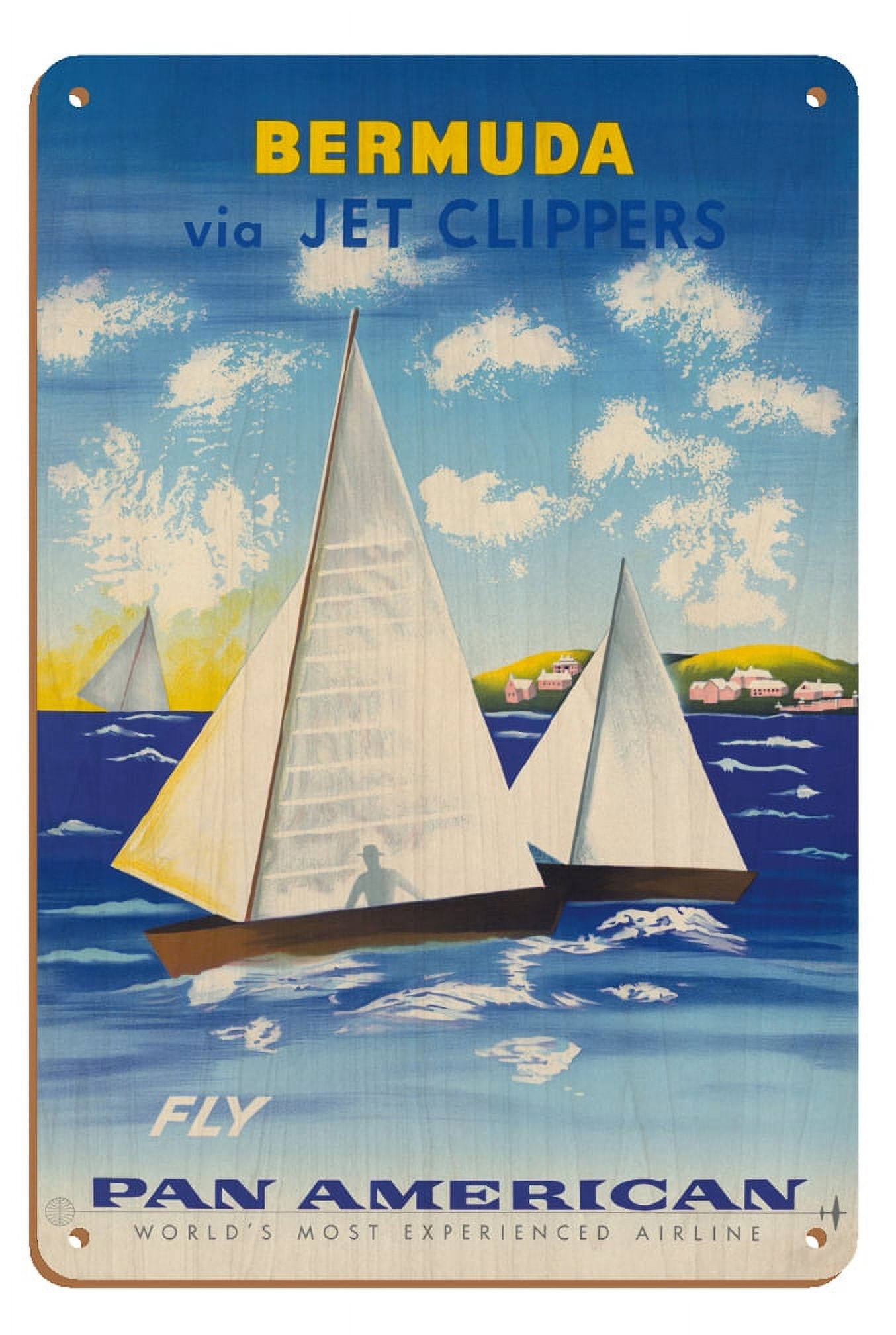 Bermuda via Jet Clippers - Fly Pan American World Airways - Sail in ...