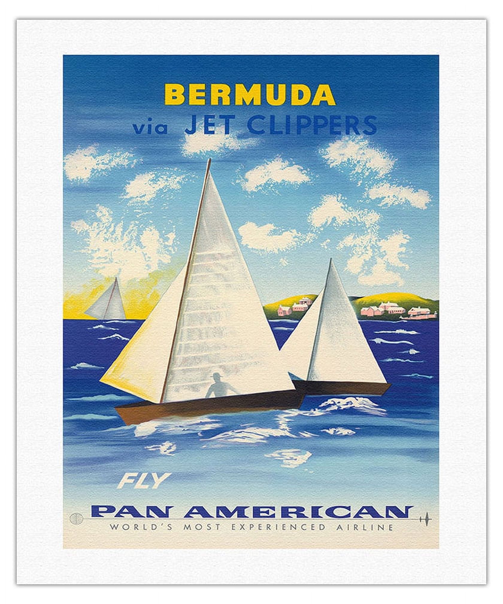 Bermuda via Jet Clippers - Fly - Sail in Somers Isles - Vintage Airline ...