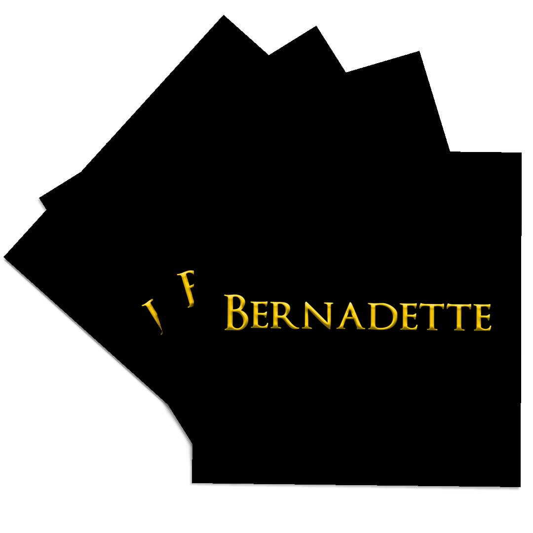 3drose, Bernadette Beautiful Female Name Used in the Usa. Yellow on ...