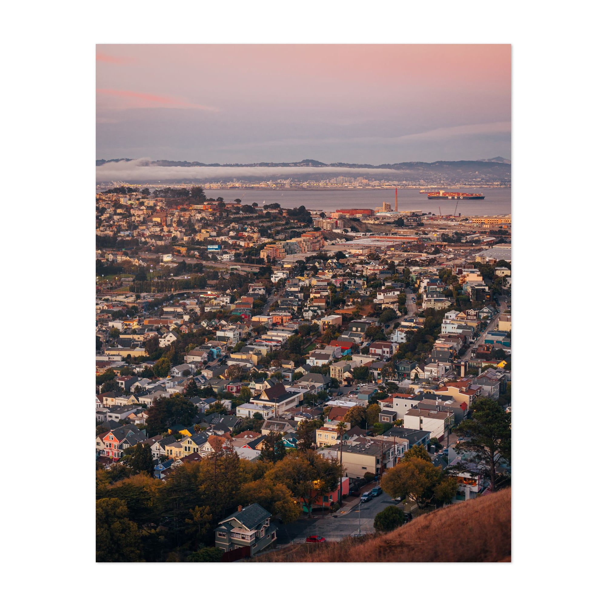 Bernal Heights Sunset - San Francisco California Photography City ...