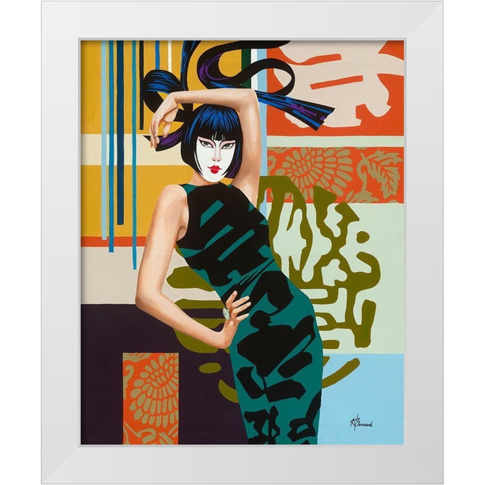 Bernard, Anne 26x32 White Modern Wood Framed Museum Art Print Titled ...