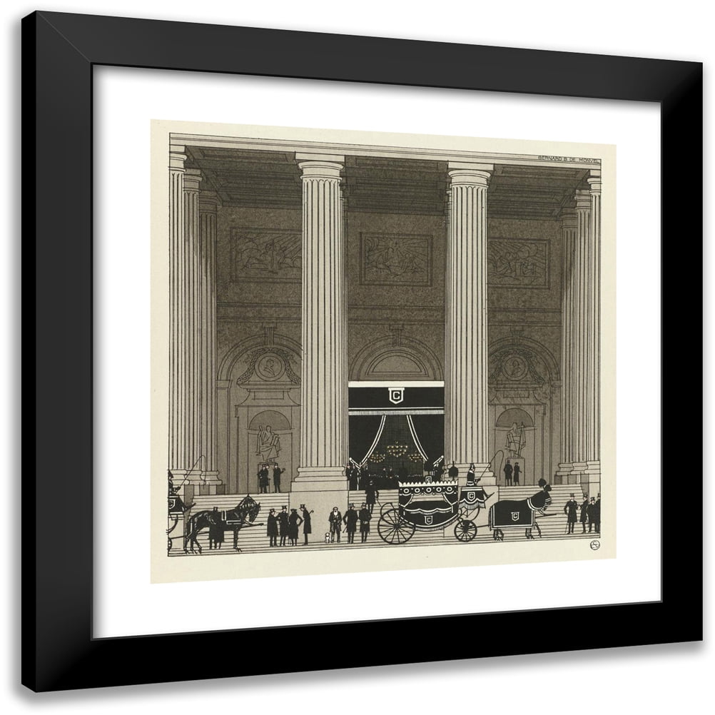 Bernard Boutet de Monvel 15x15 Black Modern Framed Museum Art Print ...