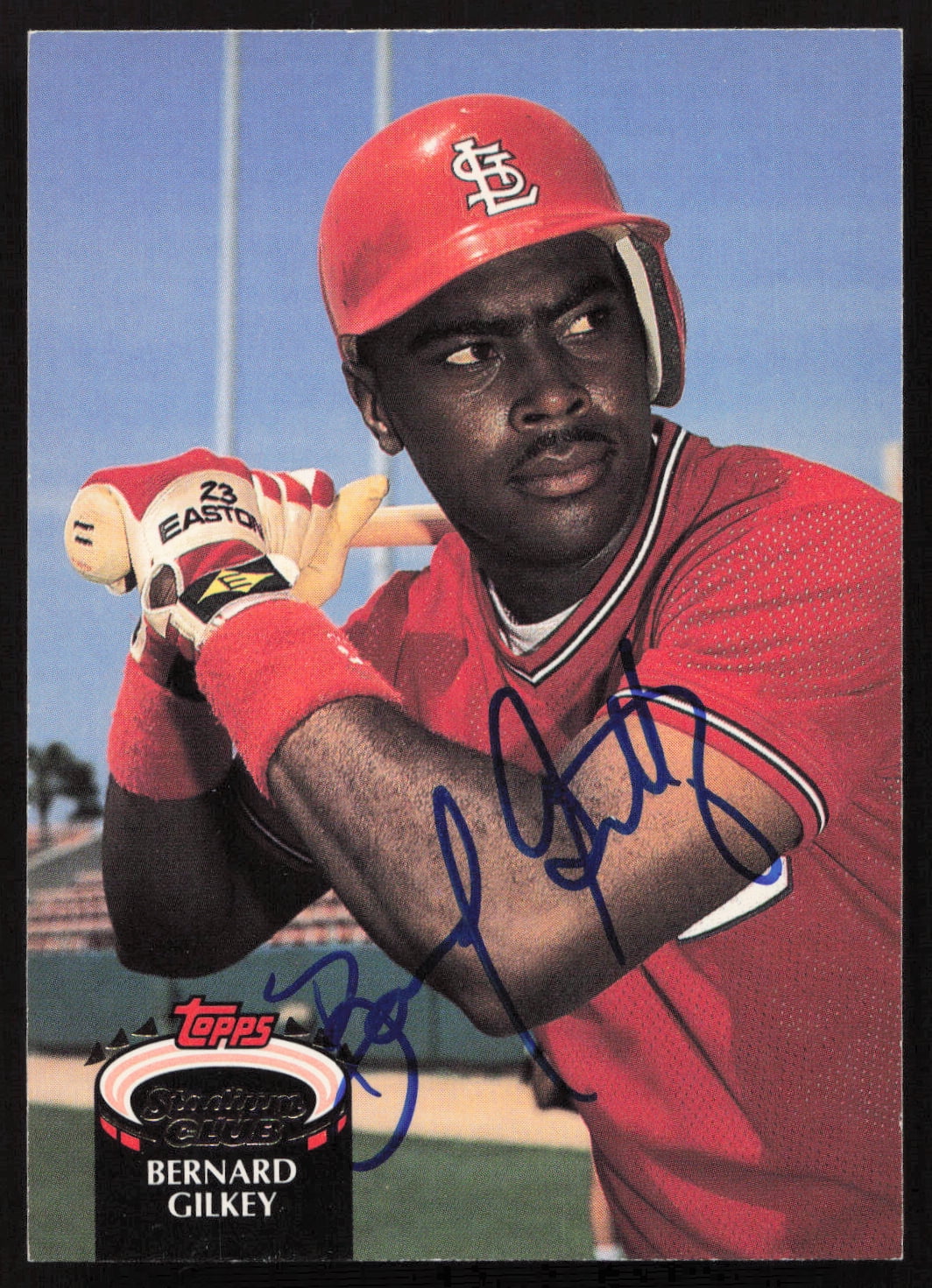 Bernard Gilkey Autographed 1992 Stadium Club Card #234 St. Louis ...