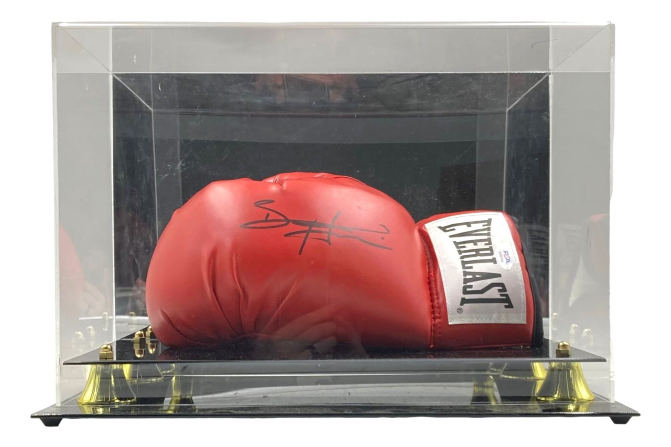 Bernard Hopkins Signed Everlast Red Left Handed Boxing Glove PSA w ...