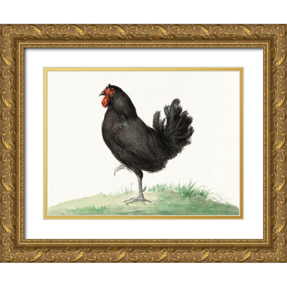 Bernard, Jean 32x25 Gold Ornate Wood Framed with Double Matting Museum ...