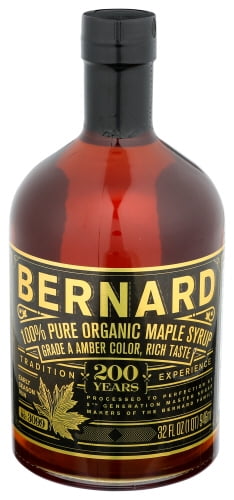 Bernard Organic Amber Maple Syrup 32 fl. oz (Pack of 6) - Walmart.com