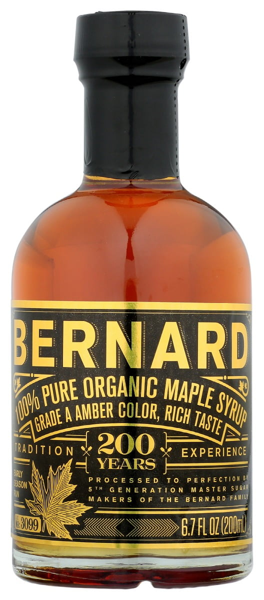 Bernard: Pure Organic Maple Syrup, 6.7 Fo - Walmart.com