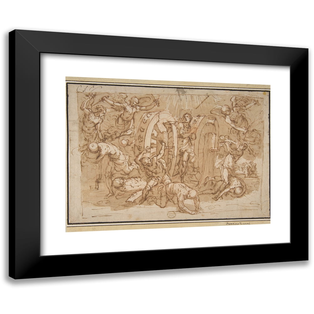 Bernardino Poccetti 14x12 Black Modern Framed Museum Art Print Titled ...