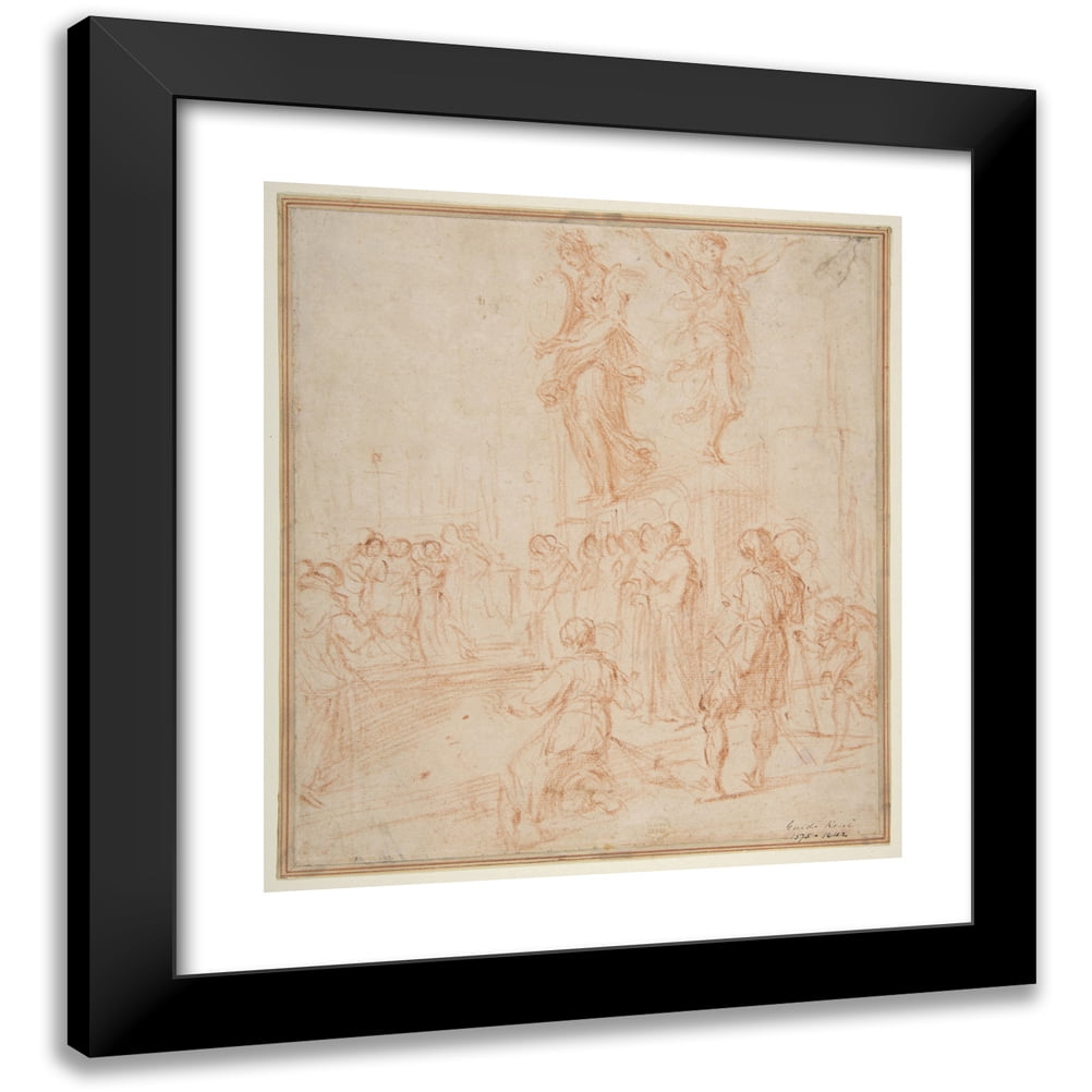 Bernardino Poccetti 15x16 Black Modern Framed Museum Art Print Titled ...