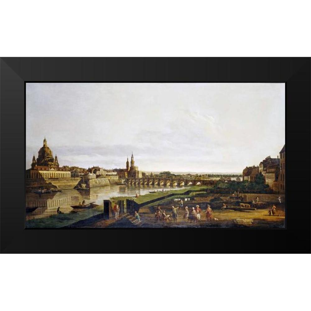 Bernardo, Bellotto 24x15 Black Modern Framed Museum Art Print Titled ...