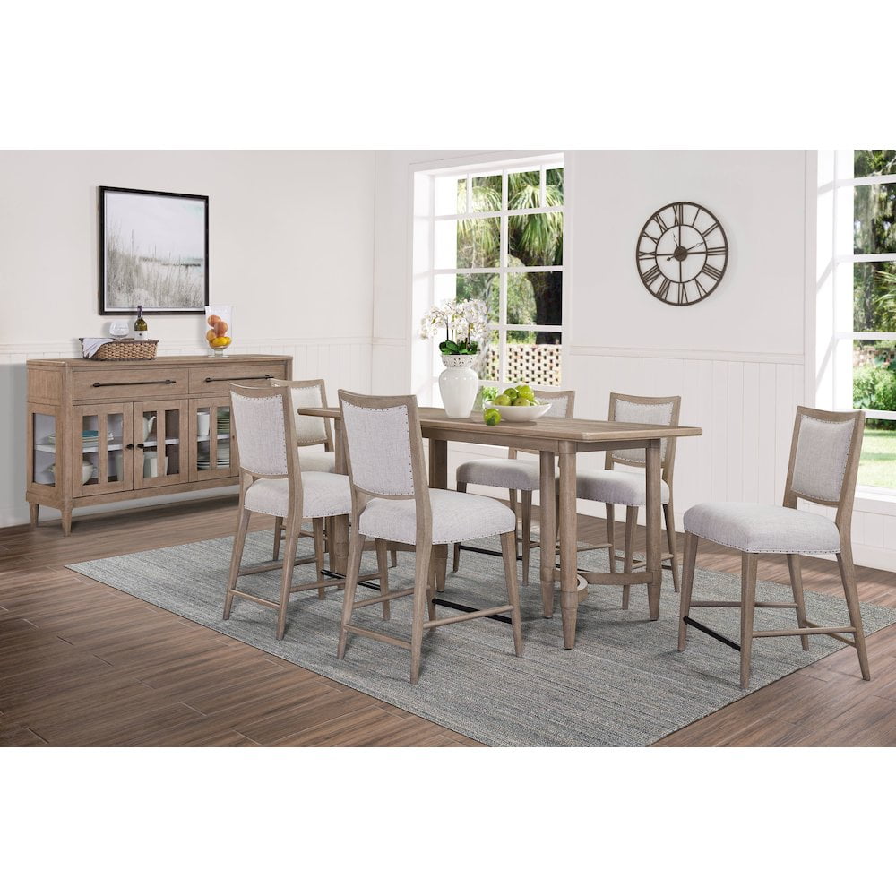 Bernards Wilmington Hi-Lo Triad Table 36" H - Walmart.com