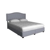 I Home Furnishings Skyla Upholstered Queen Storage Bed In A Box ...