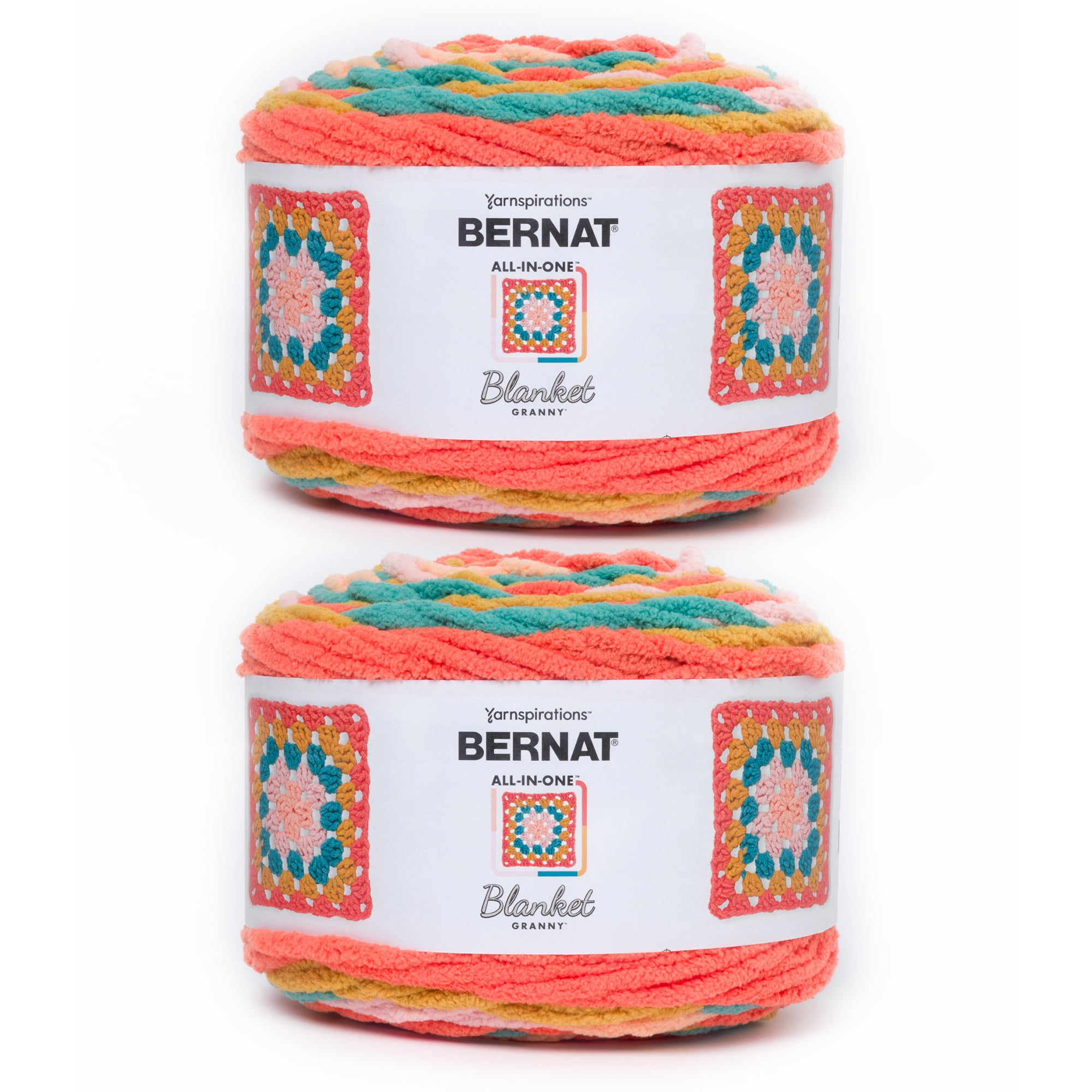 Bernat® All In One Blanket Granny™ #6 Super Bulky Polyester Yarn ...
