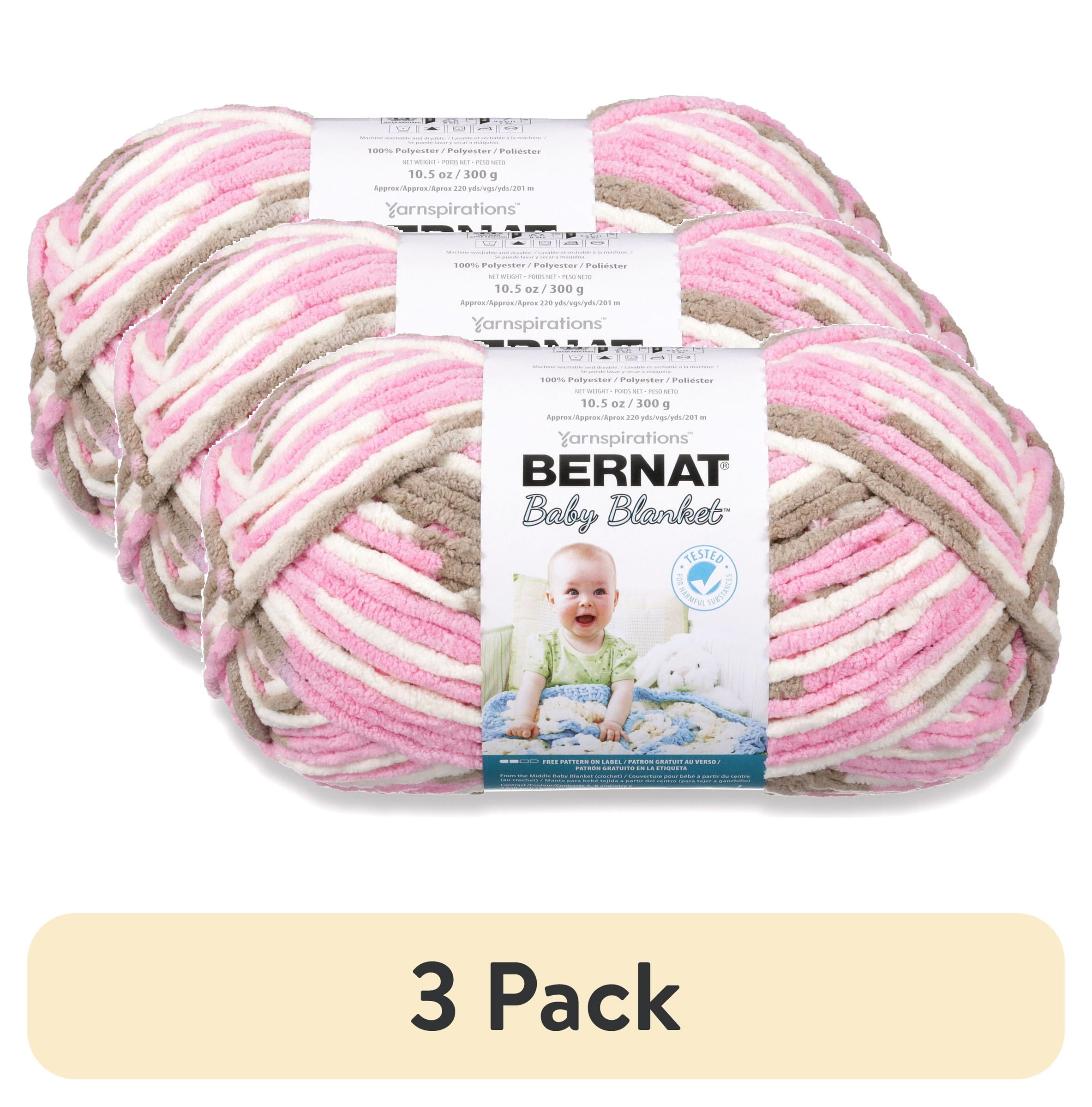 (1 pack) Bernat® Baby Blanket™ #6 Super Bulky Polyester Yarn, Little ...