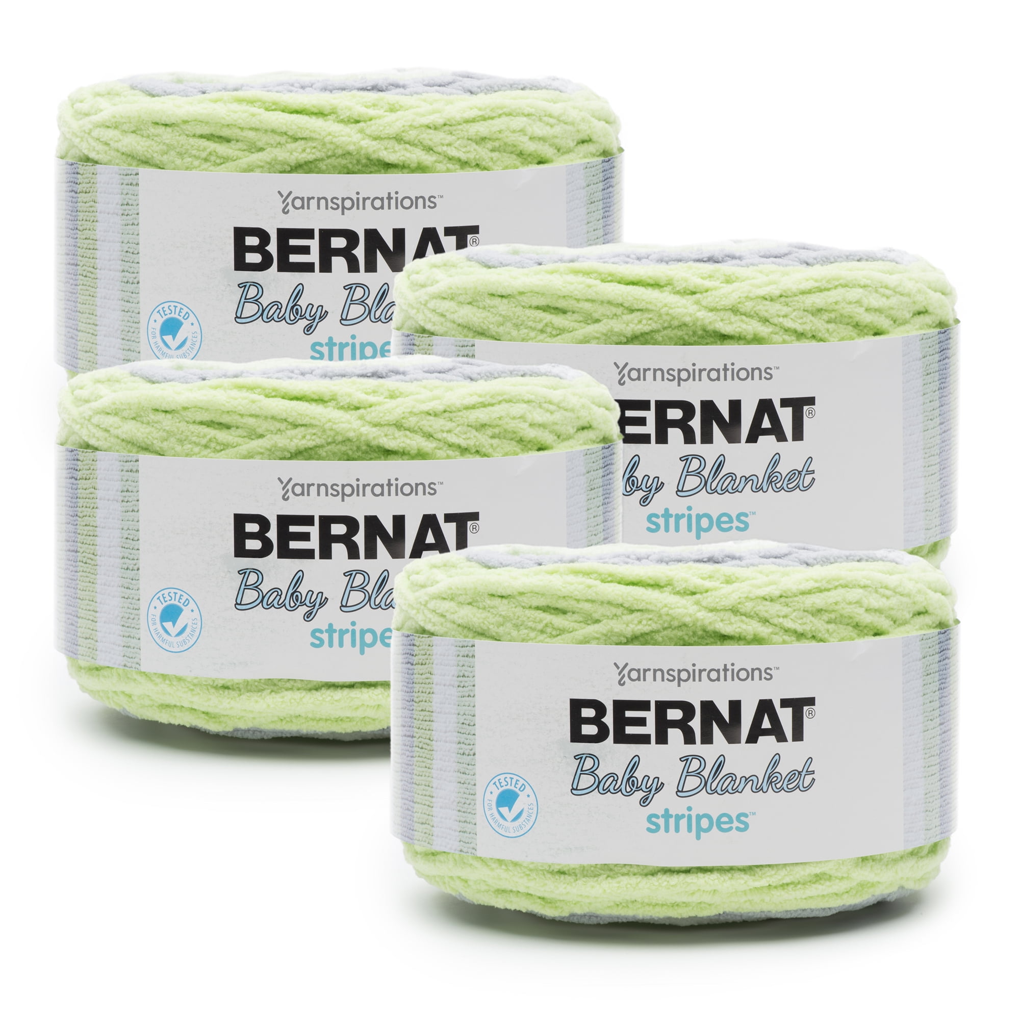Bernat® Baby Blanket Stripes™ #6 Super Bulky Polyester Yarn, Sprouts 10 ...