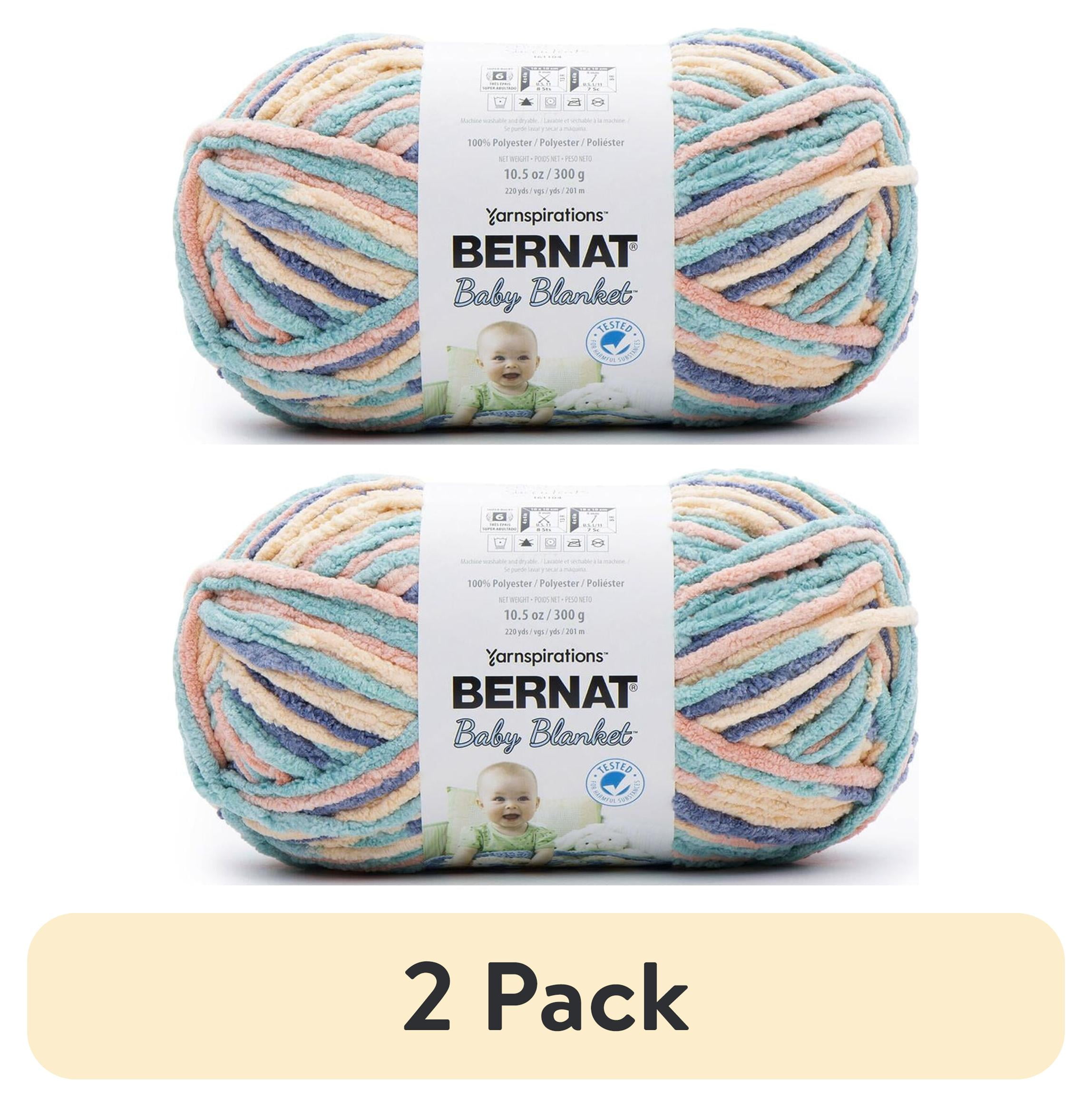 (1 pack) Bernat Baby Blanket Yarn Big Ball 300gm Succulents - Walmart.com