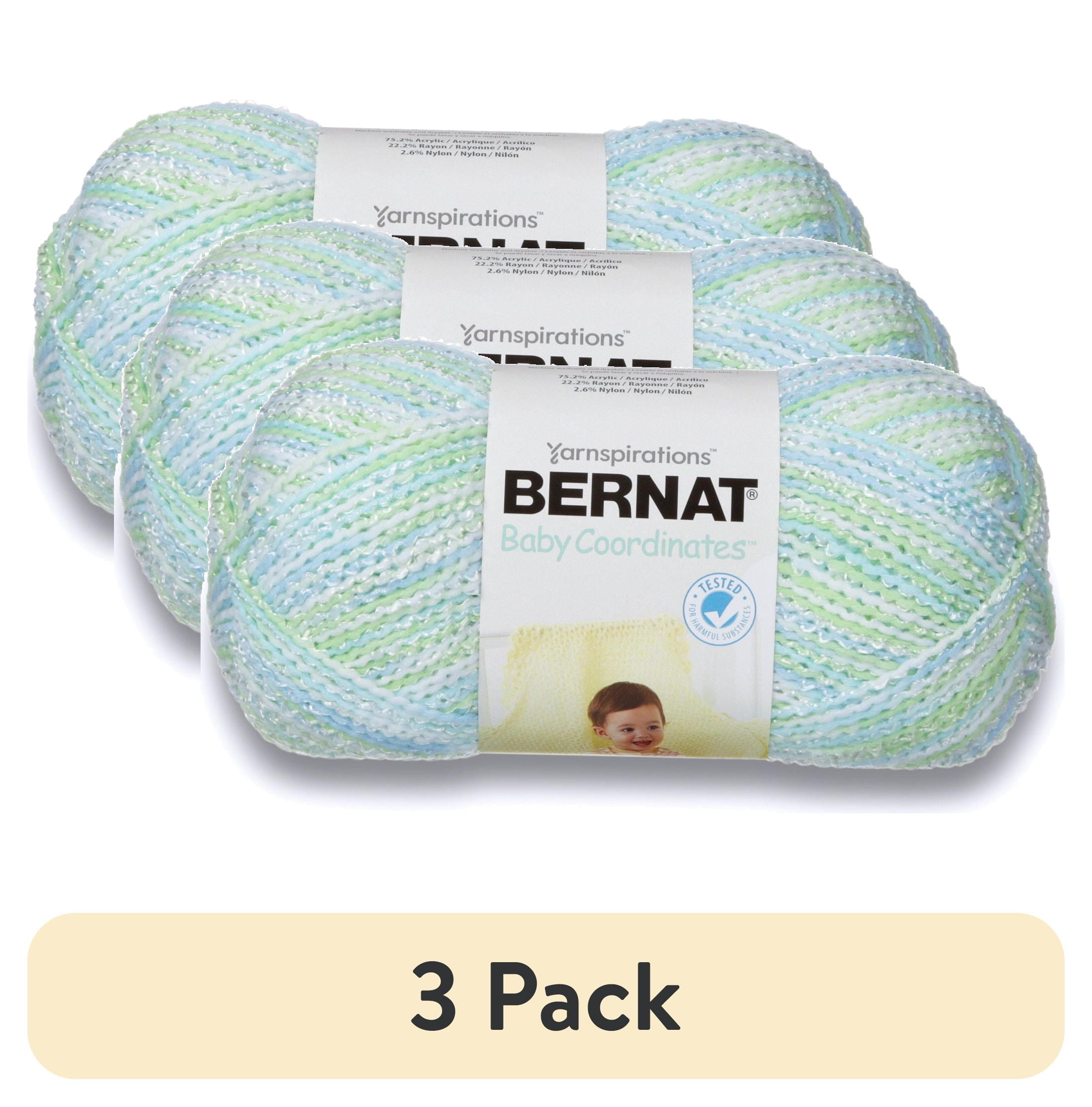 (3 pack) Bernat® Baby Coordinates™ #3 DK Light Worsted, Blended Acrylic ...