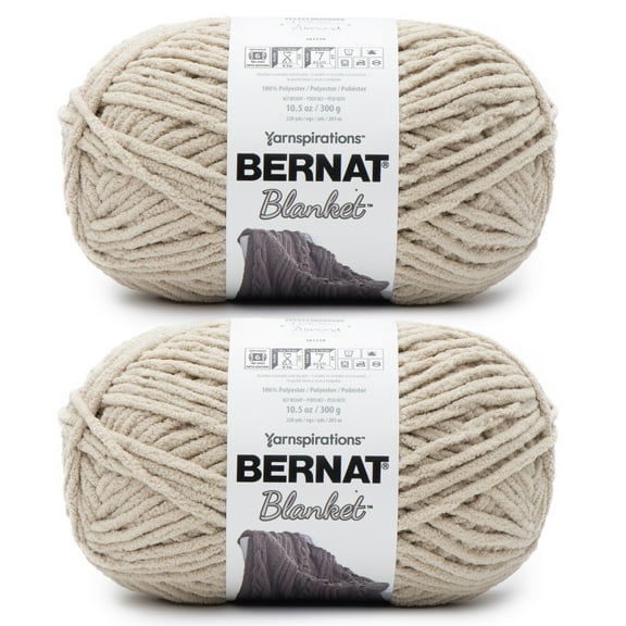 Bernat® Blanket™ #6 Super Bulky Polyester Yarn, Dark Chocolate 10.5oz ...