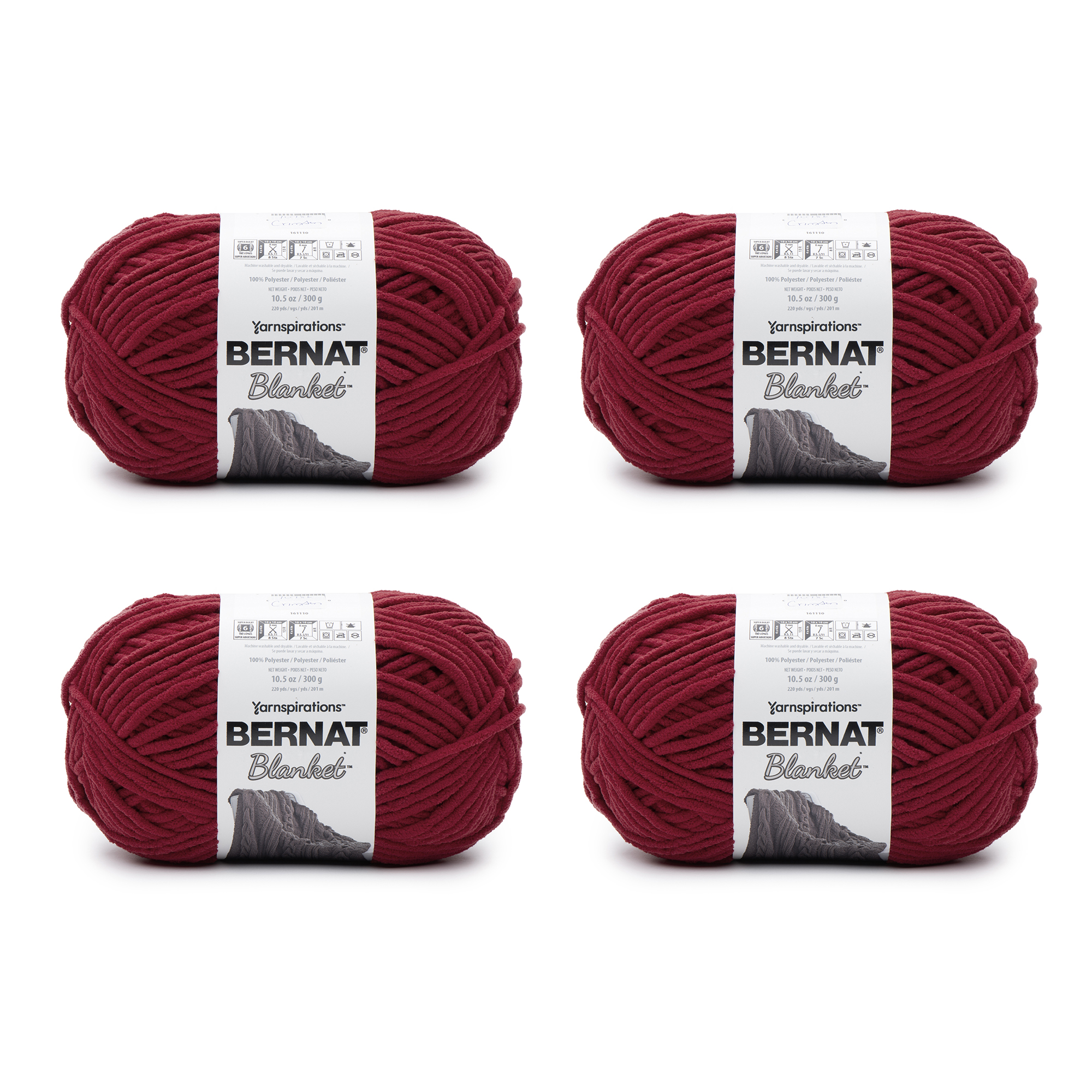 Lion Brand Wool-Ease Thick & Quick Yarn-Crimson Stripes - Walmart.com
