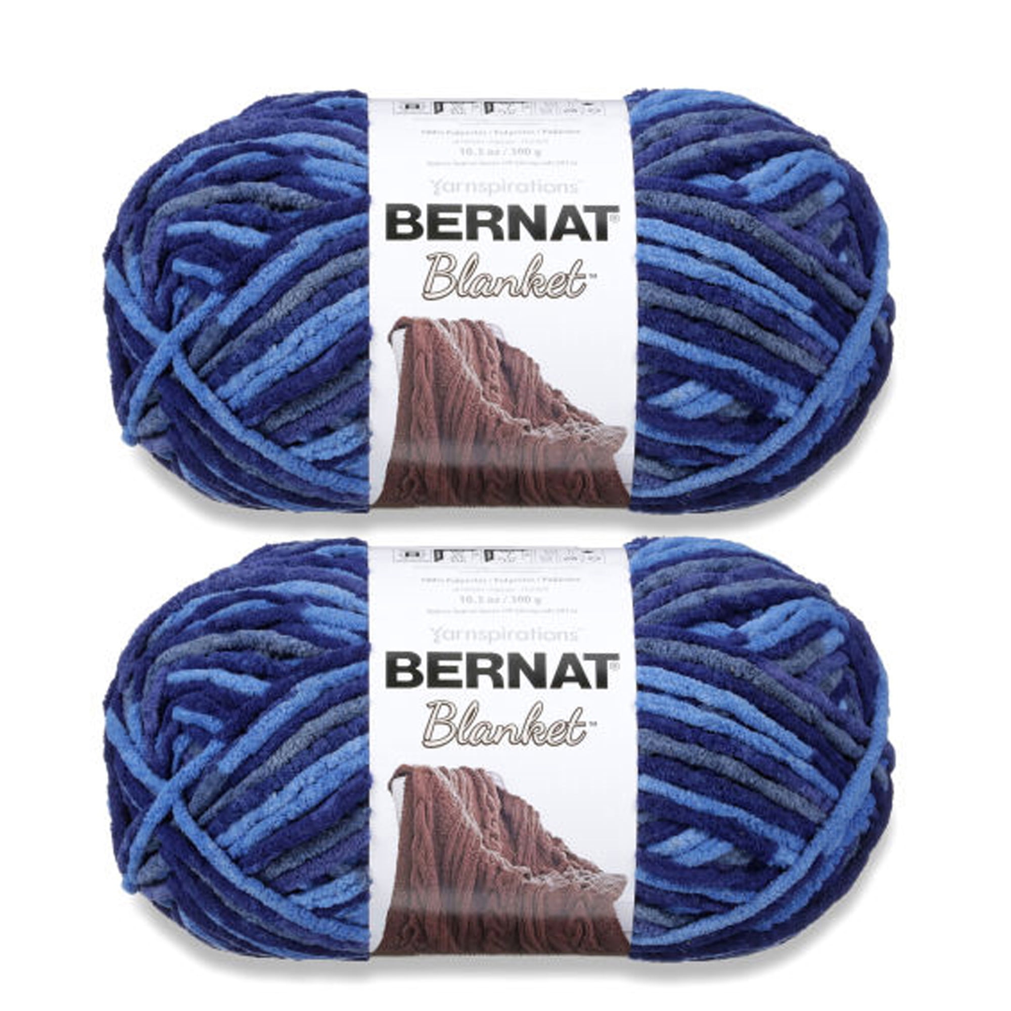 Bernat® Blanket™ #6 Super Bulky Polyester Yarn, North Sea 10.5oz/300g ...