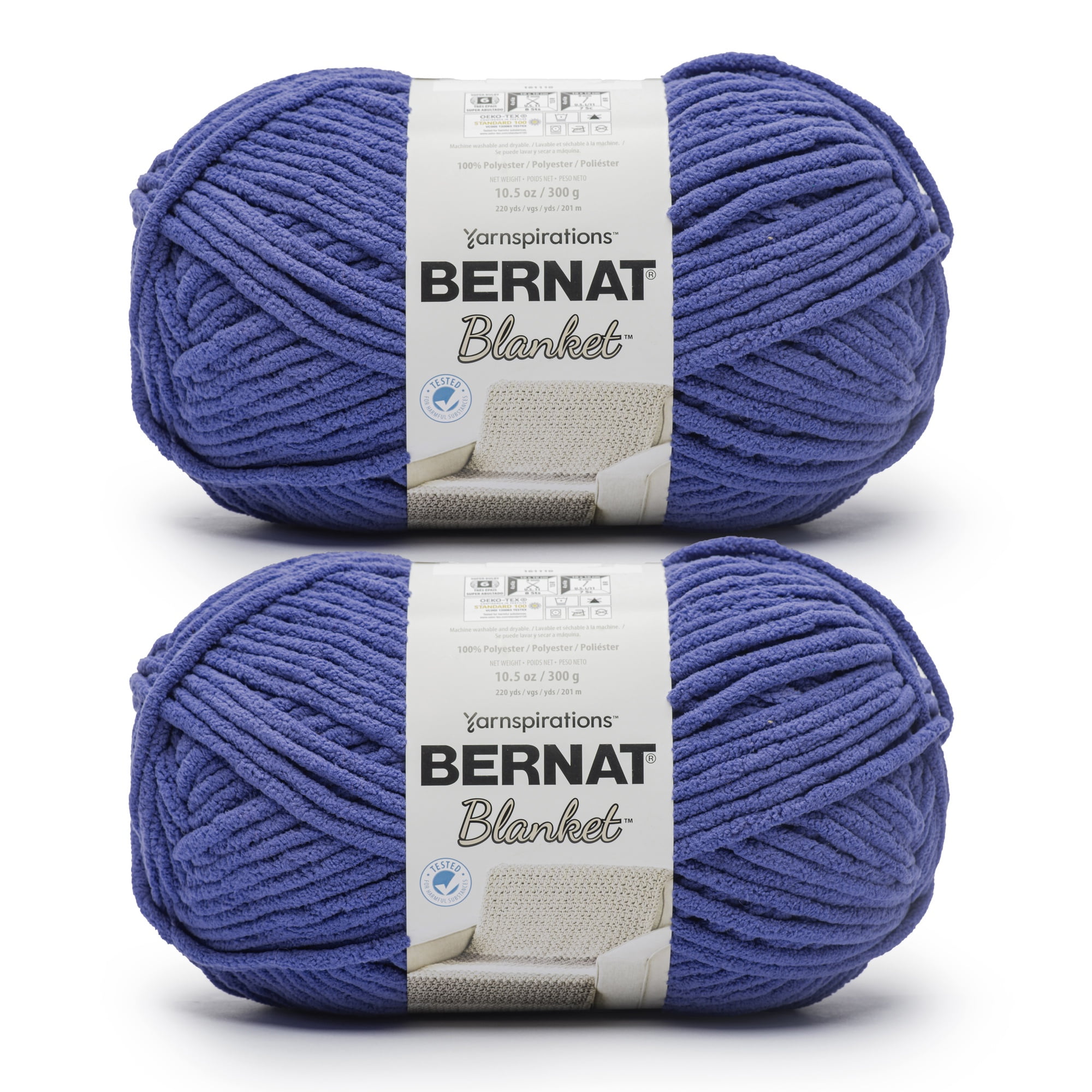 Bernat® Blanket™ #6 Super Bulky Polyester Yarn, Surf 10.5oz/300g 220 ...
