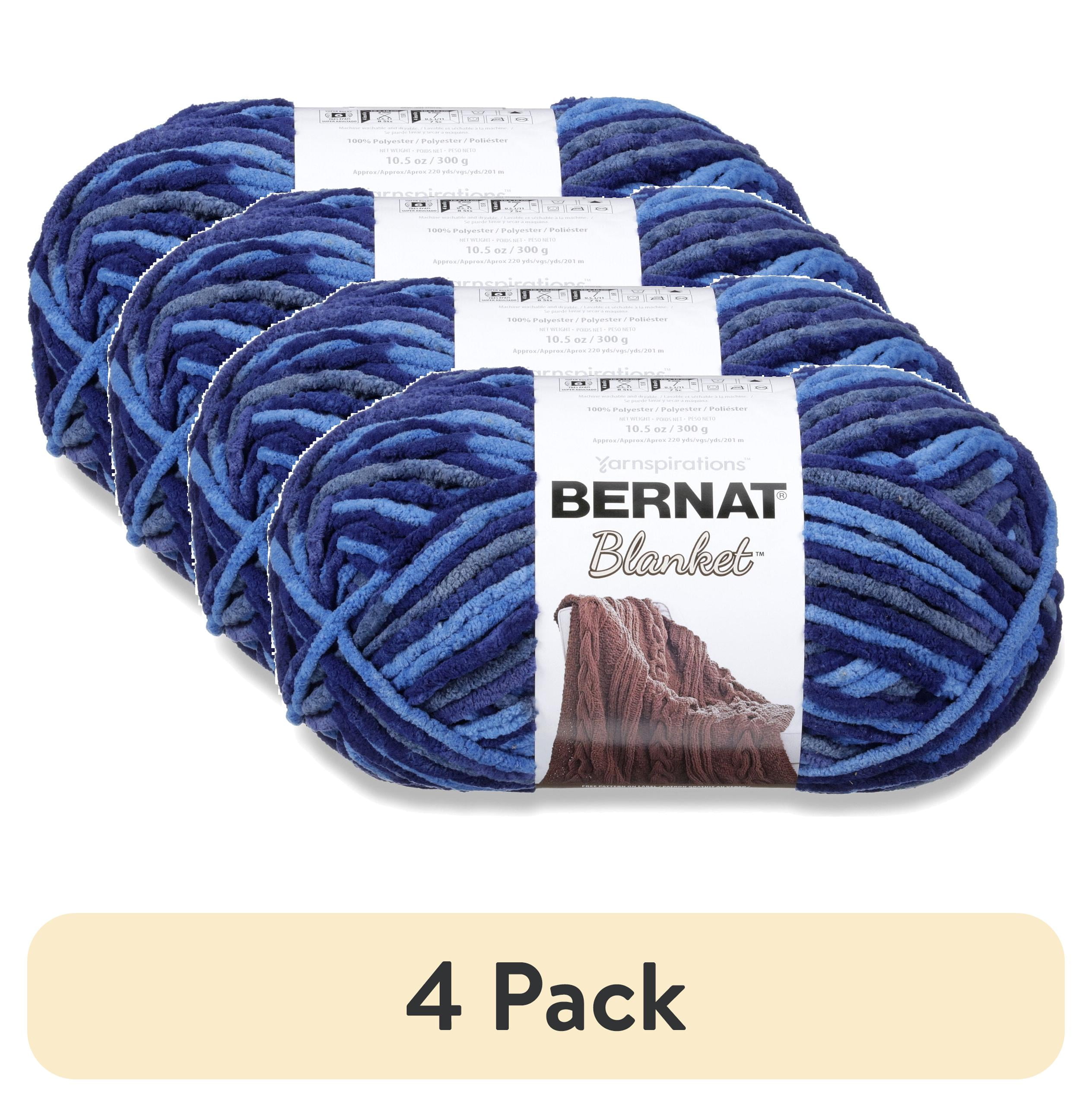 (4 pack) Bernat® Blanket™ Coastal Collection #6 Super Bulky Polyester ...